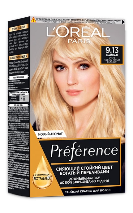 Краска для волос L’Oreal Paris Preference 9.13 Байкал очень светло ...