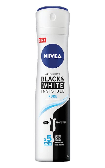 Антиперспірант Nivea Чорне та Біле Невидимий Pure 150 мл | Watsons