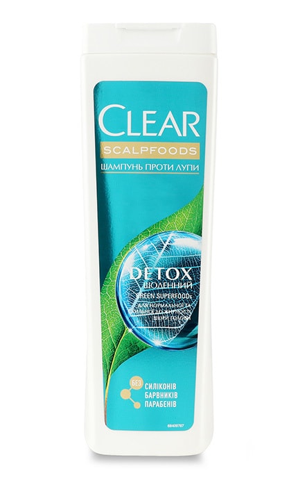 Шампунь проти лупи щоденний Clear Detox 400 мл | Watsons