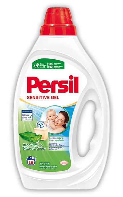 Гель для стирки Persil Sensitive Aloe Vera & Natural Soap 855 мл | Watsons