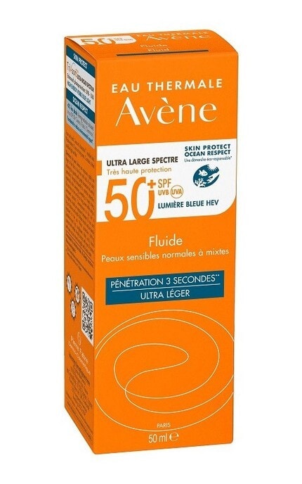 Флюїд сонцезахисний Avene Fluid SPF50+ Normal-Combination Skin 50 мл ...