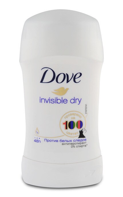 Антиперспирант-карандаш для тела Dove Невидимый 40 мл | Watsons