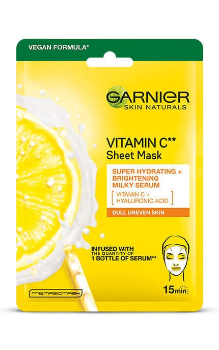 Маска для лица тканевая Garnier Skin Naturals Vitamin C 28 г | Watsons